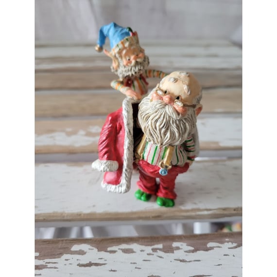 Enesco Seamer Santa Elf Village Sandi Zimnicki Vintage - Etsy