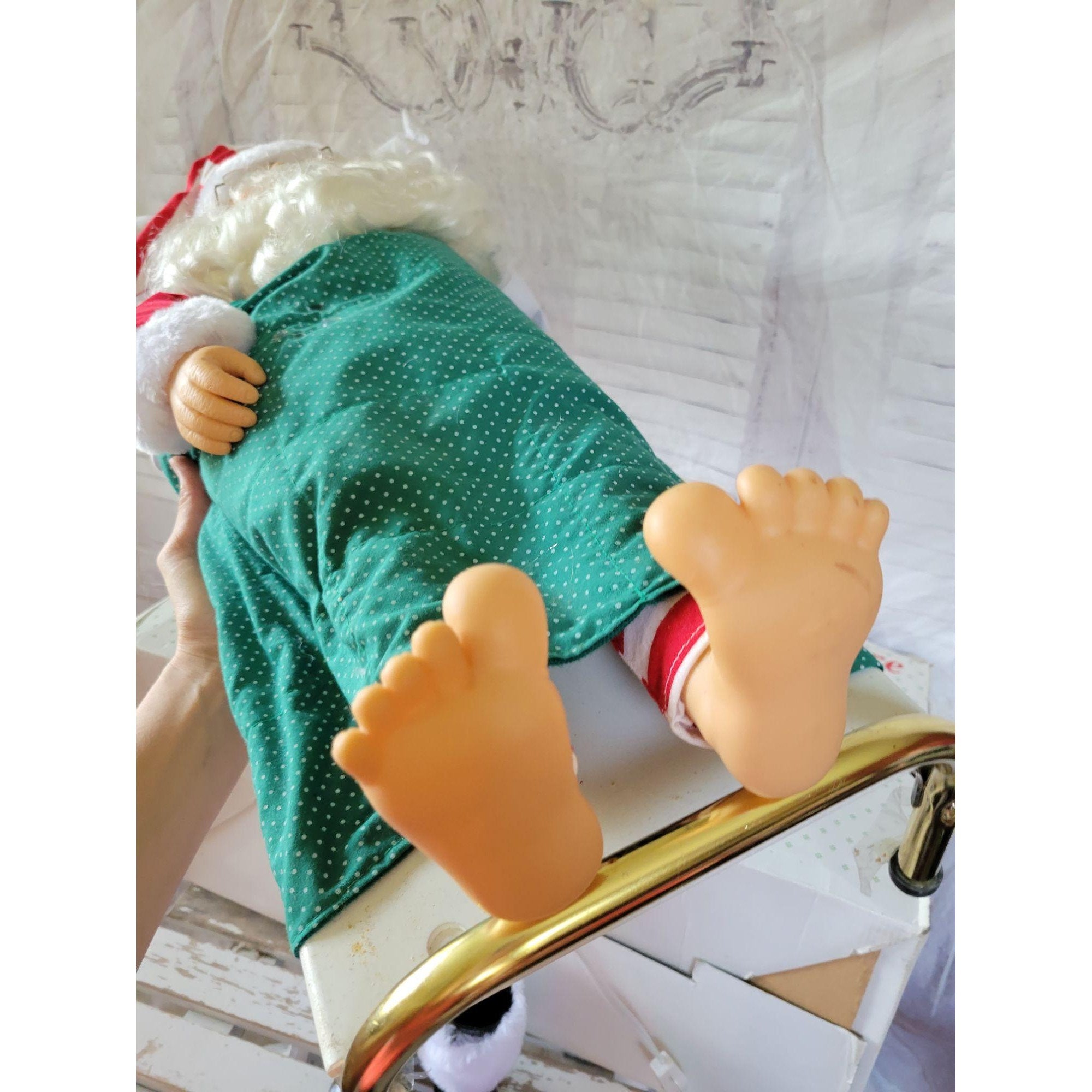 Sta Deluxe Animated Sleeping Santa Xmas Snore 24-in Vintage - Etsy