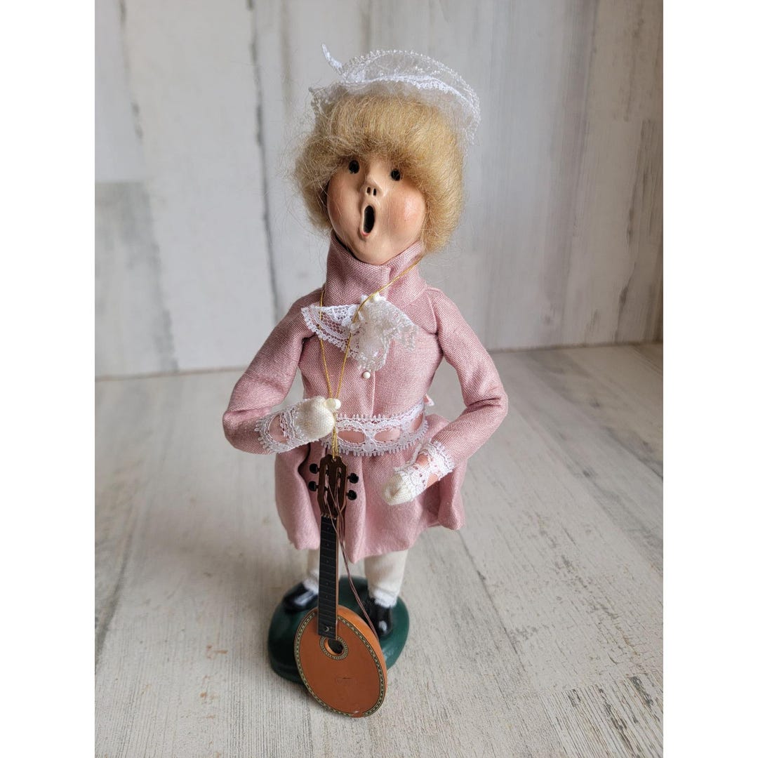 Byer's Choice AS IS Guitar Woman Caroler Xmas Decor - Etsy
