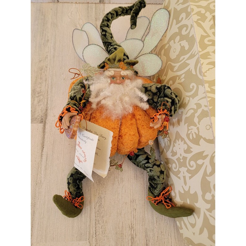 Mark Roberts 51 35600 Pumpkin Pie Fairy Velvet Small Collectible Fall ...
