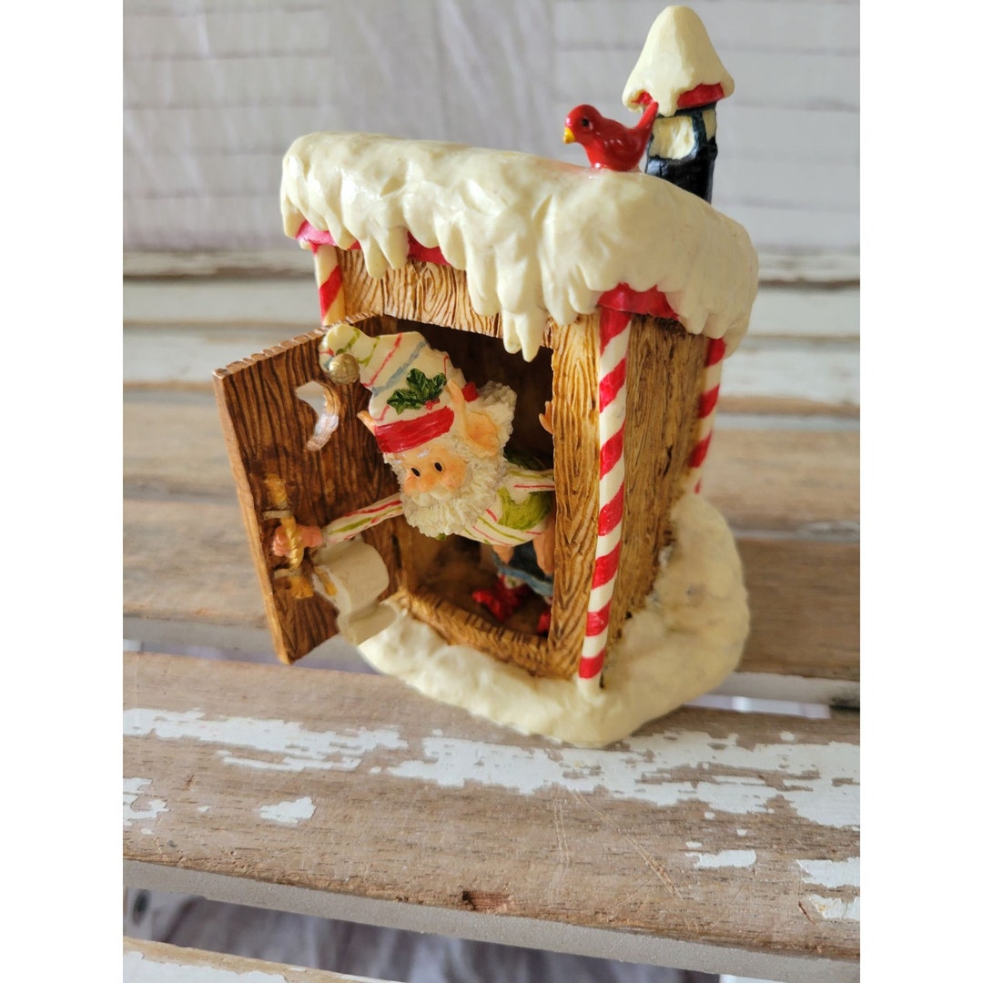 Enesco Simon Outhouse Elf Sandi Zimnicki Vintage Village Rare Figure ...
