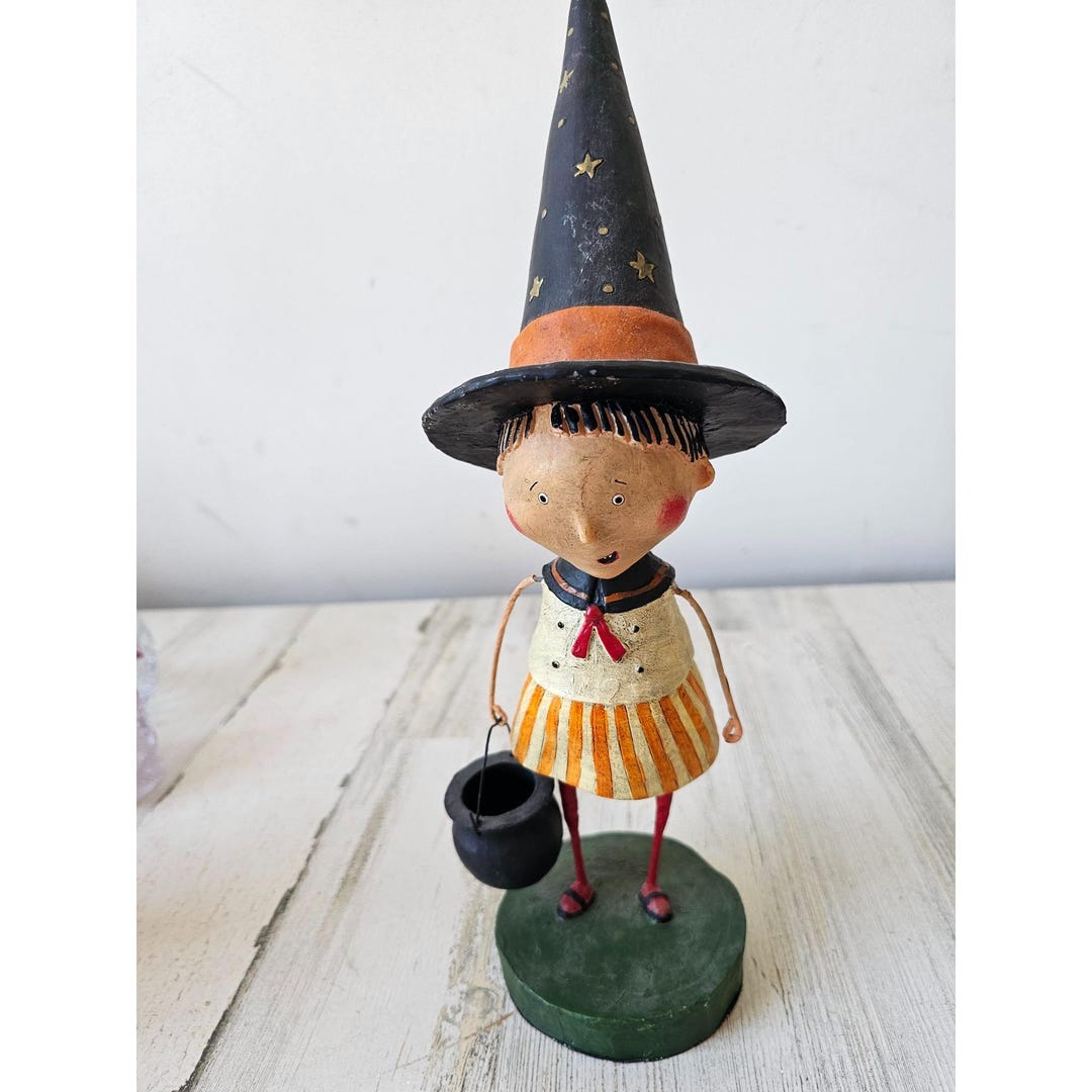 Lori Mitchell Witchys Hazel Big Sister Large Witch Cauldron Halloween ...