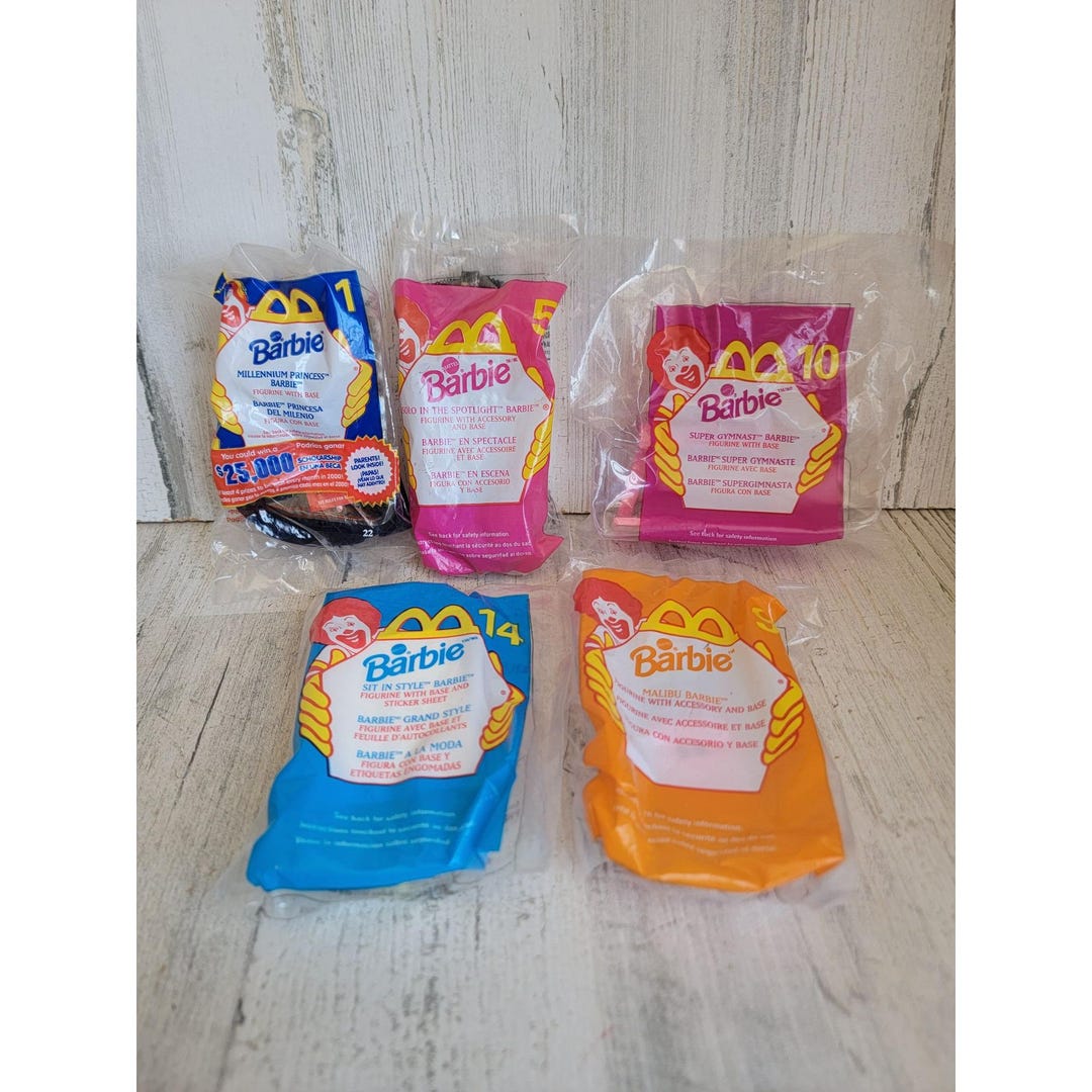 Mcdonald's Barbie Spotlight Variety Job Toy Doll Set New - Etsy