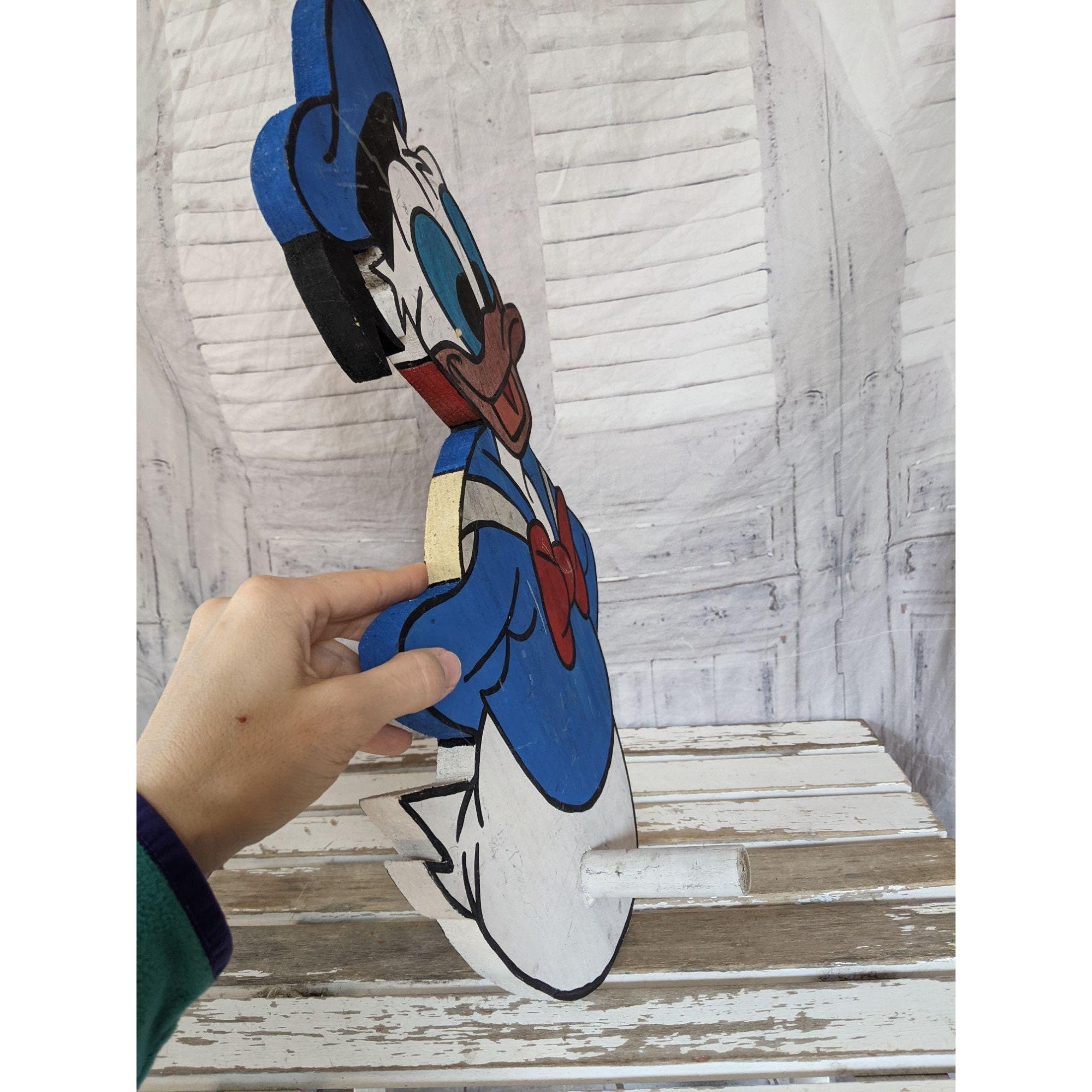 Vintage Wooden Donald Duck Coat Rack Hanging Toy - Etsy Singapore