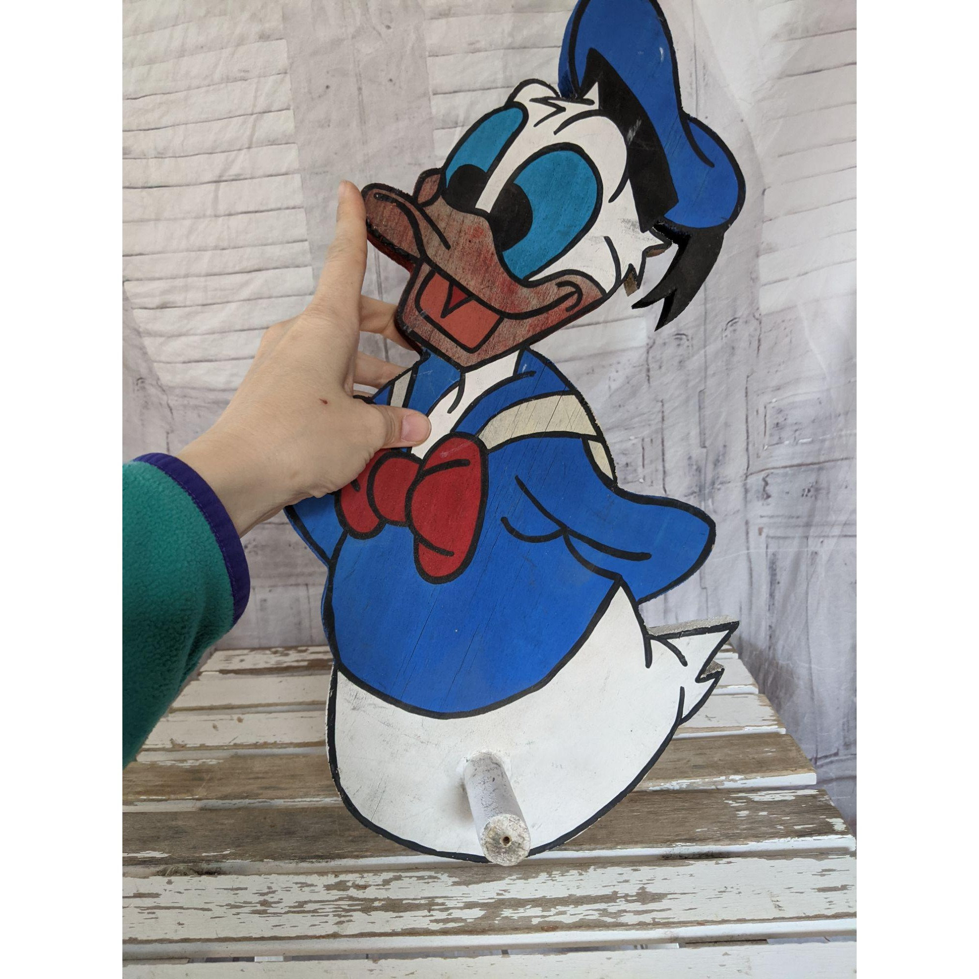 Vintage Wooden Donald Duck Coat Rack Hanging Toy - Etsy Singapore