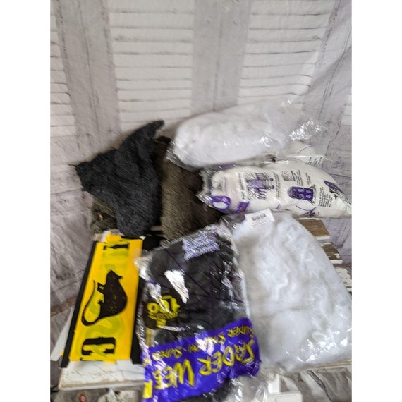 Halloween spider web set caution tape web lot huge prop | Etsy