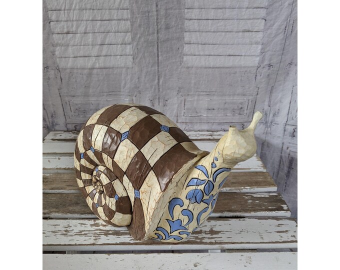 Jim Shore Snail Garden Statue AS IS Heartwood Creek 4005177 as Is - Etsy