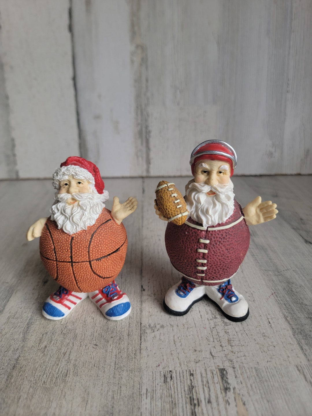 Bobblehead Basketball Football Santa Claus Sports Xmas Figure - Etsy