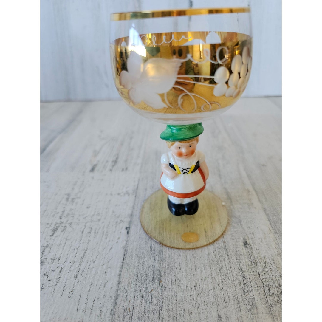 Goebel Girl Goblet Gretal Glass Vintage Hummel Germany - Etsy