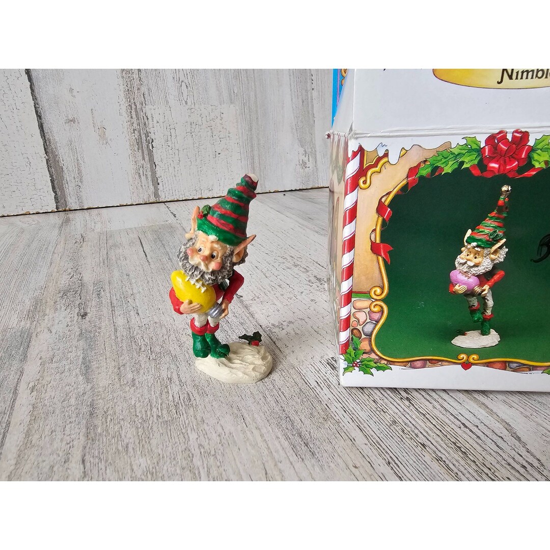 Enesco Nimble AS IS Football Player Sandi Zimnicki North Pole Village ...