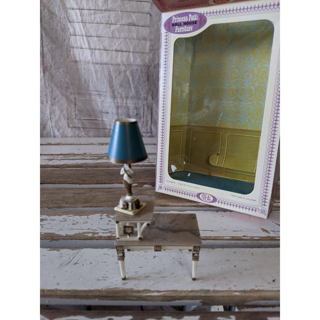 Dollhouse Princess Patti Tier Table Lamp Set Vintage Ideal New - Etsy