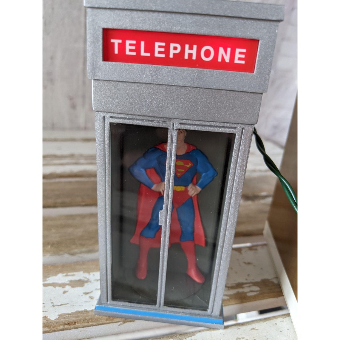 Hallmark Superman telephone booth 1995 ornament Xmas holiday | Etsy