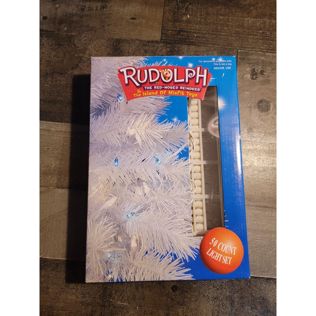 Rudolph the Red-nosed Reindeer 50 Count Light Set Blue White 2002 - Etsy