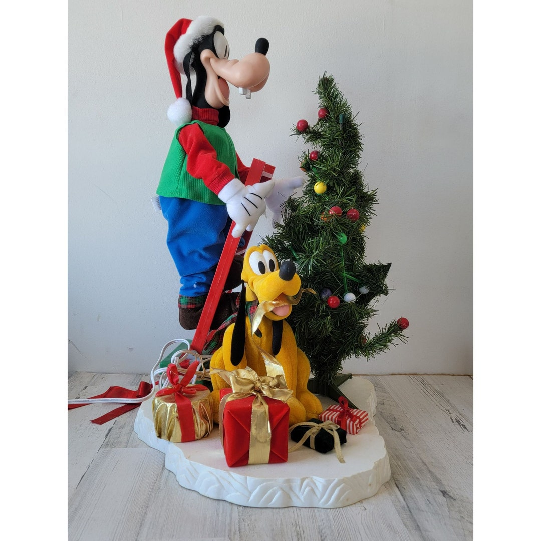 Santa's Best Goofy Tree Pluto Ladder Animated Motionette Xmas - Etsy