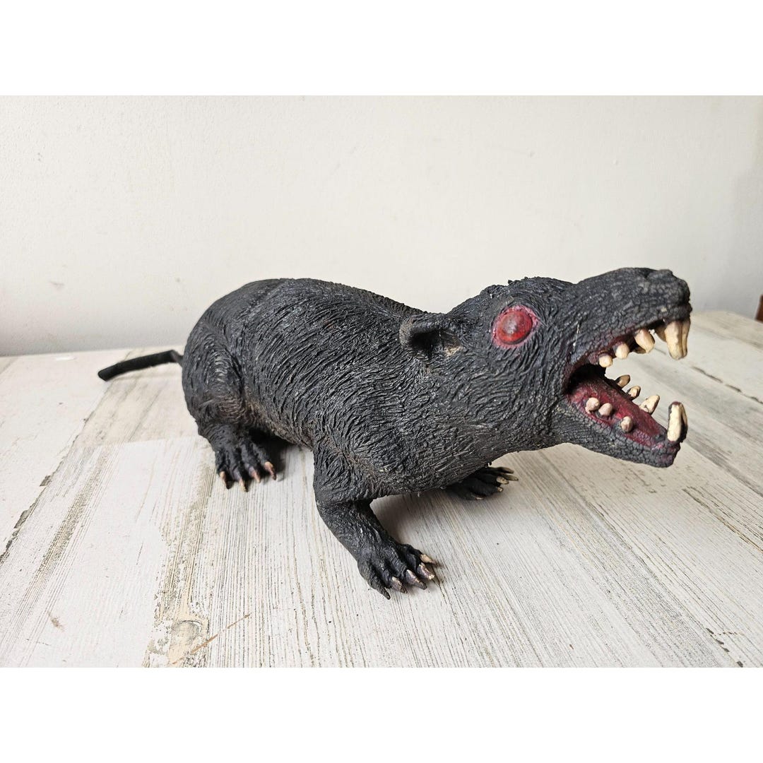 Vintage Life-size Rubber Rat Halloween Unique Prop - Etsy