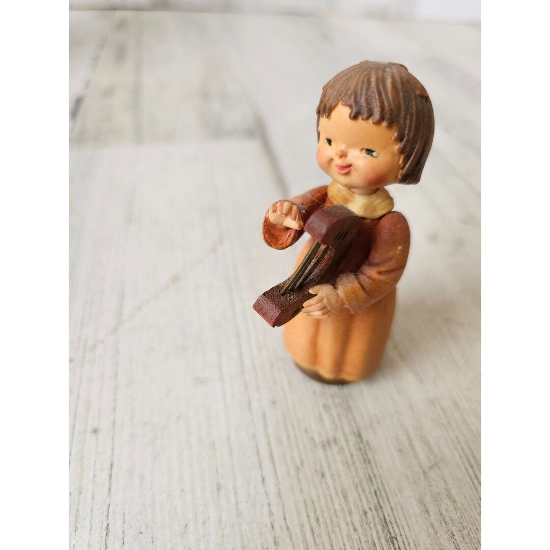 Anri Harp Girl Singing Chorus Band Wood in Vintage Italy Italian ...