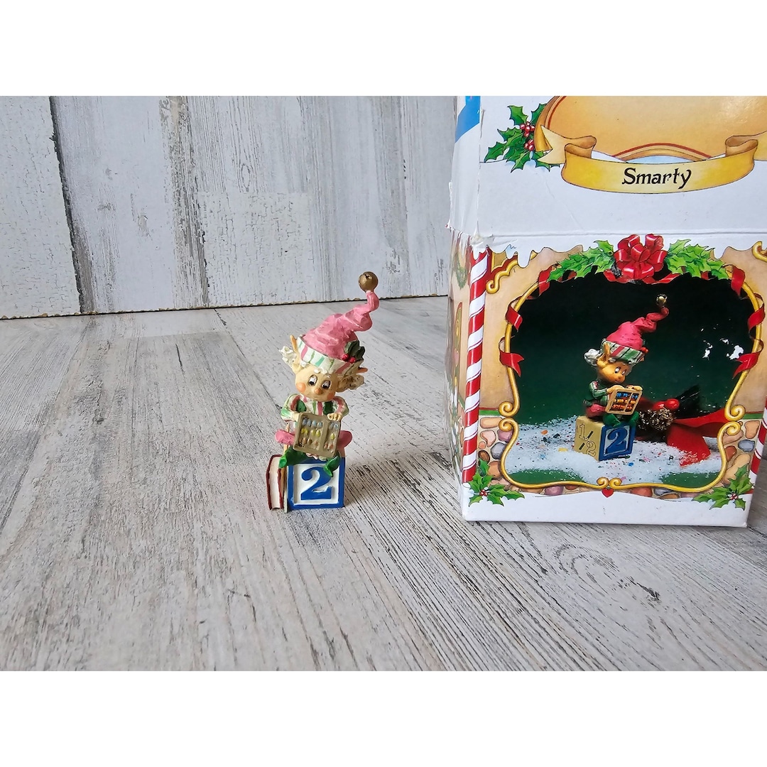 Enesco Smarty Sandi Zimnicki Rare North Pole Village Elf Blocks Toy - Etsy