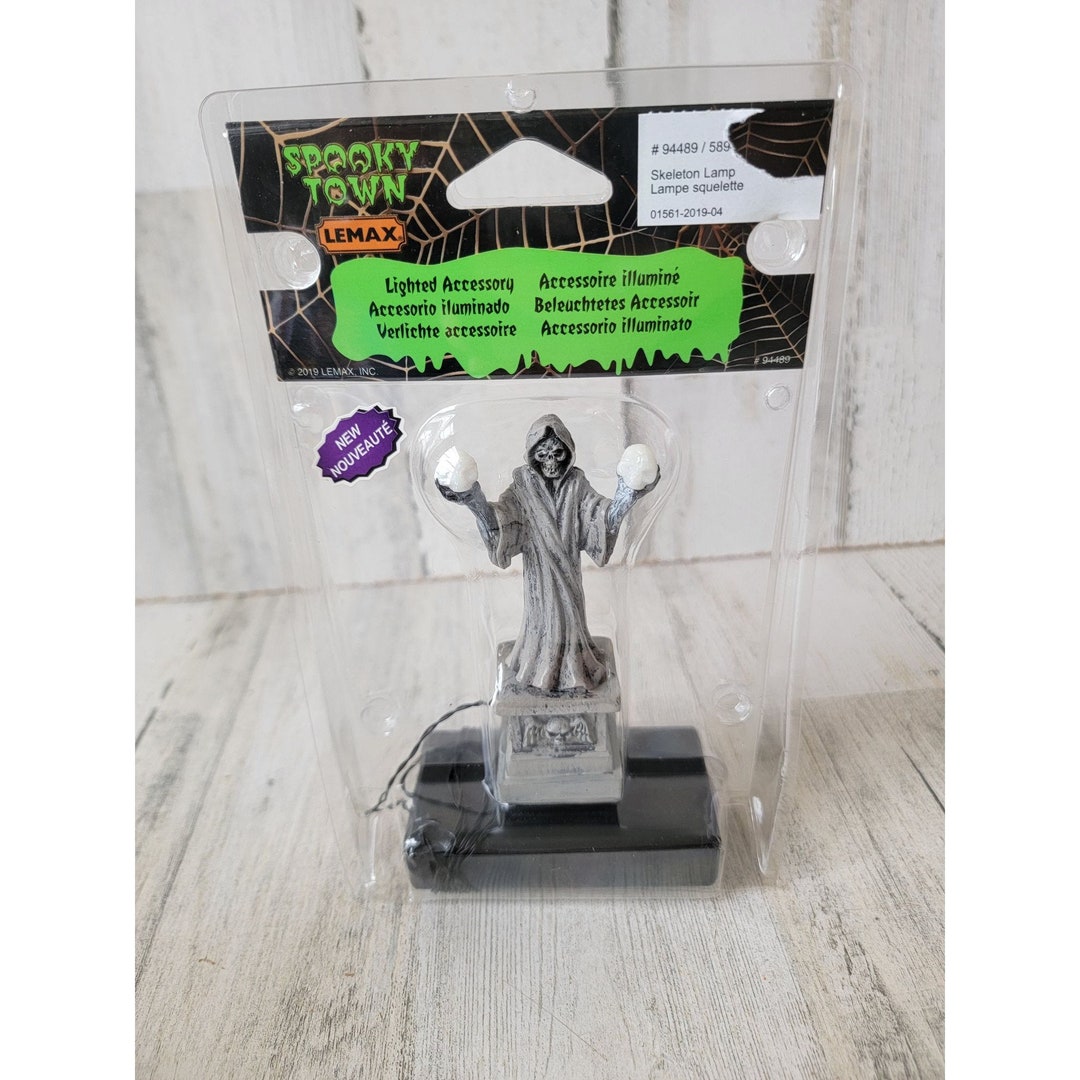 Lemax Spooky Town Skeleton Lamp Halloween Accessory Grim Reaper - Etsy