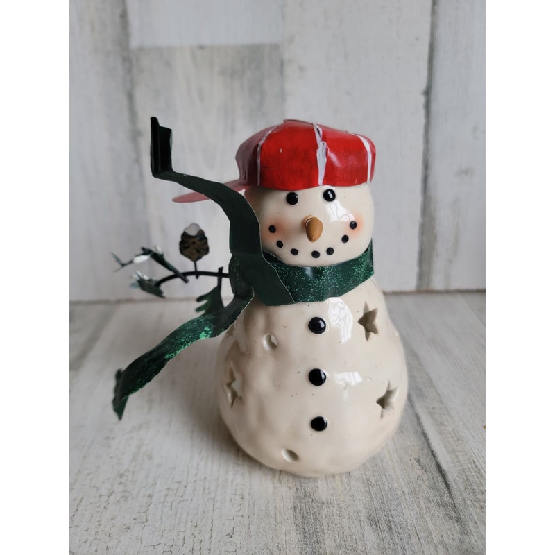 Snowman Tea Light - Etsy