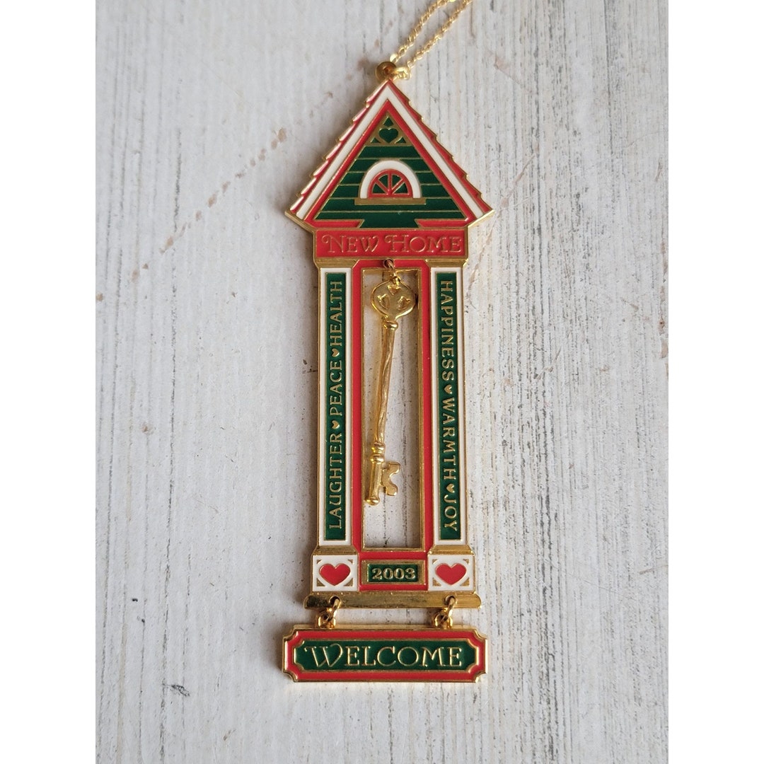 Hallmark 2003 New Home Ornament Key Laughter Piece Help Xmas Welcome - Etsy