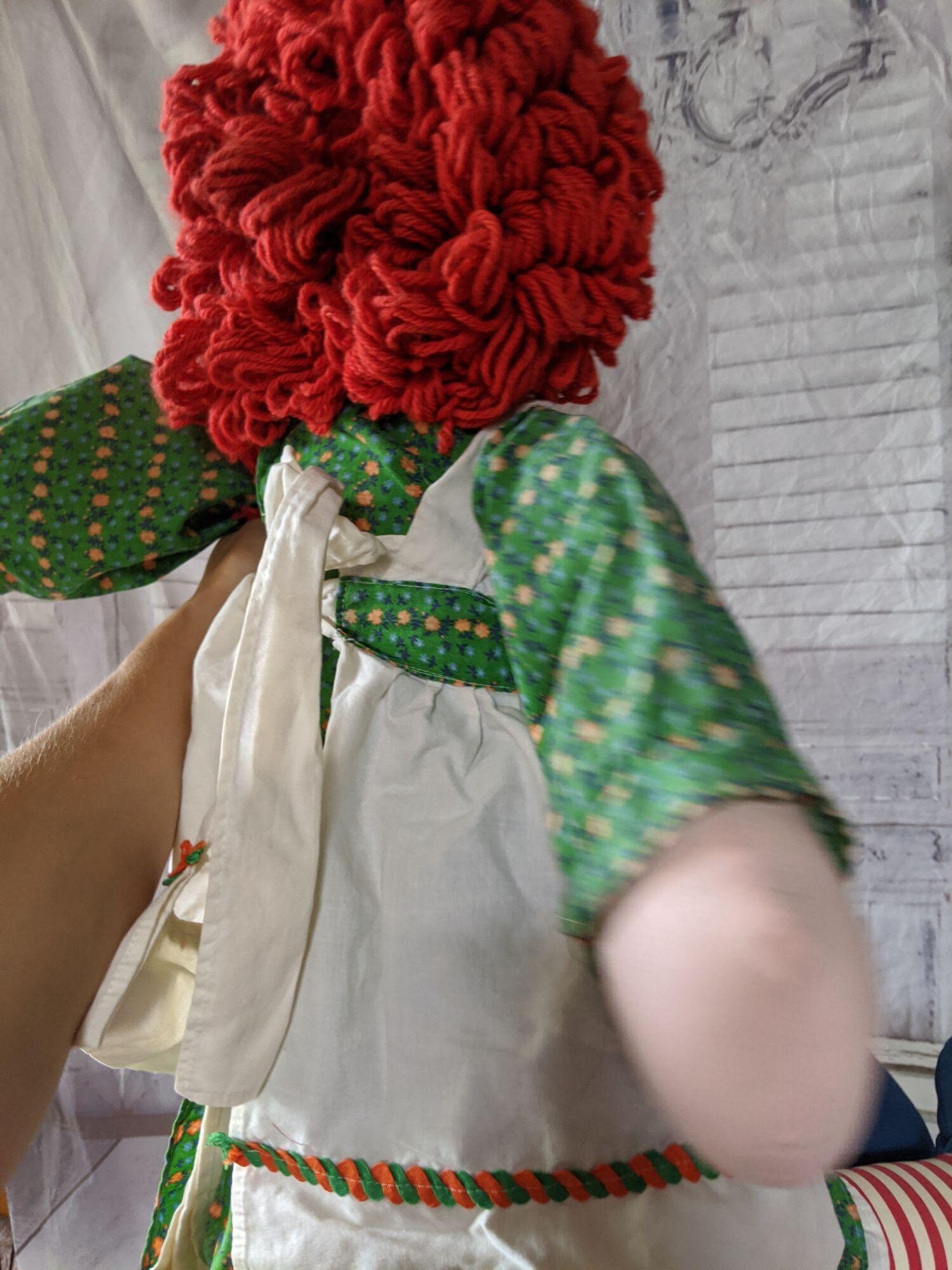 Vintage 33-in raggedy and green dress | Etsy