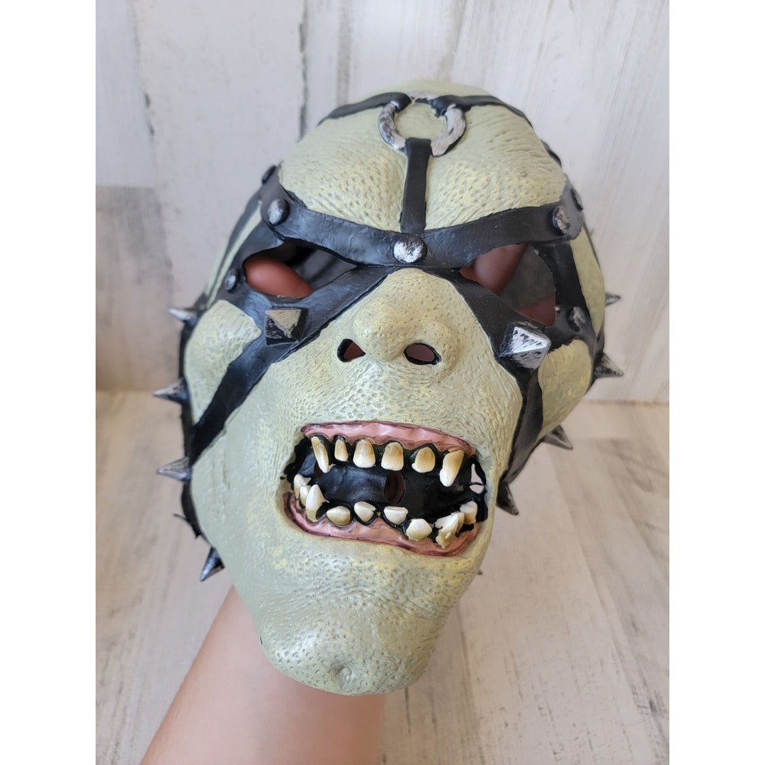 Seasonal Visions Scary Spike Strap Goblin Monster Mask Halloween ...