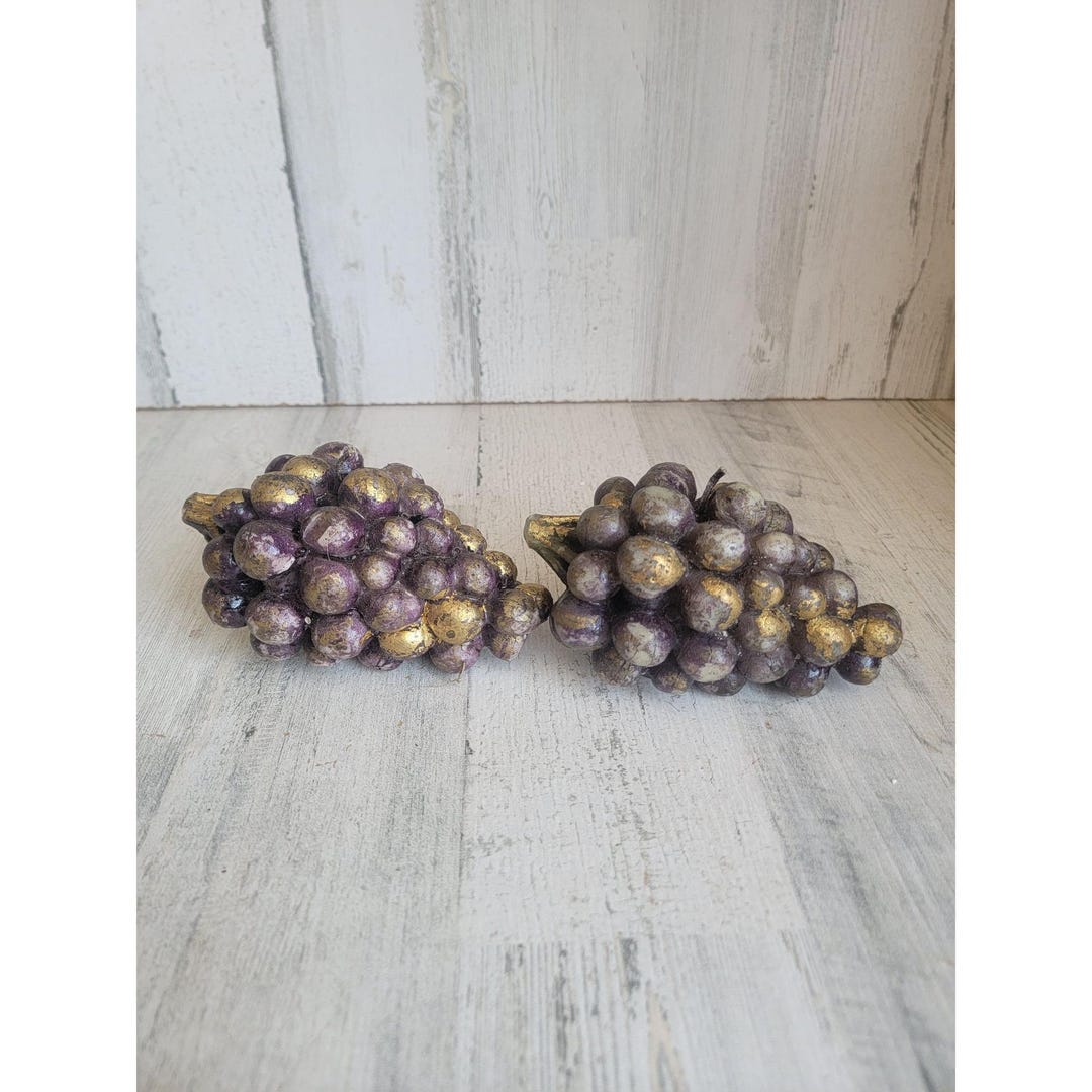 Rustic Realistic Grape Vine Candle Home Decor Set - Etsy