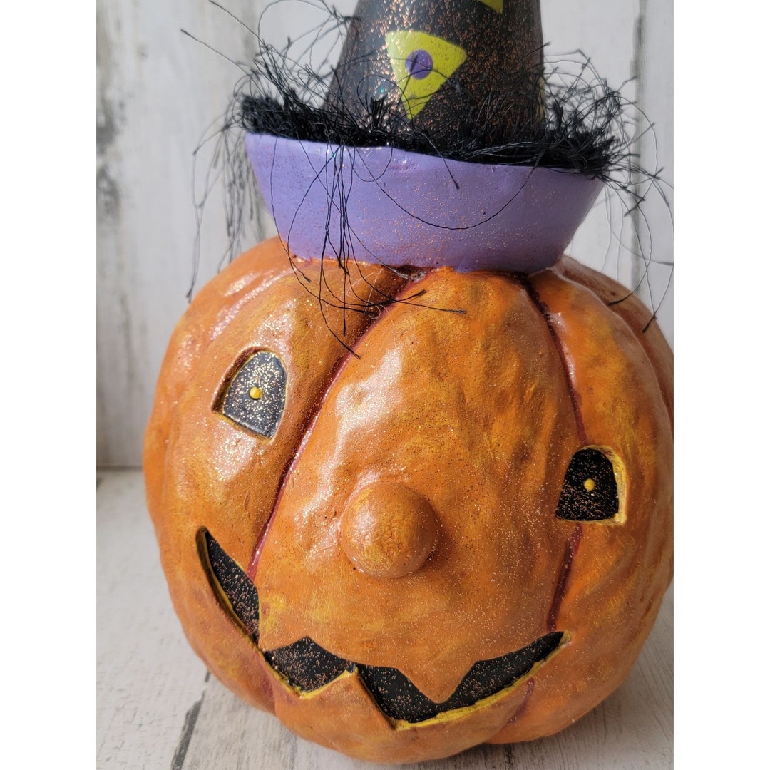 Vintage Halloween Jack O'lantern Dunce Hat Clown Rustic Home Decor - Etsy