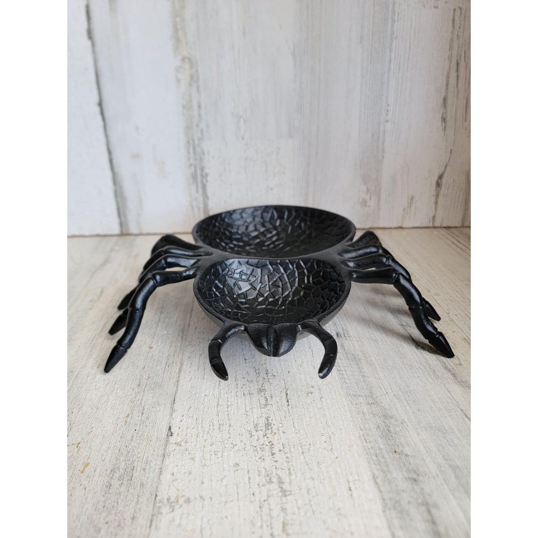 Hallmark Black Metal Spider Candy Dish Home Decor Unique - Etsy