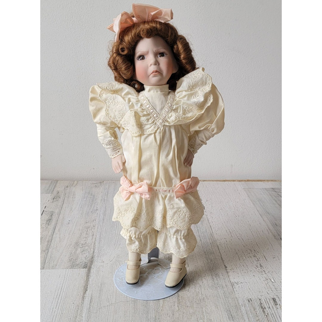 Dianna Effner Little Girl With a Curl Porcelain Doll Collectible - Etsy