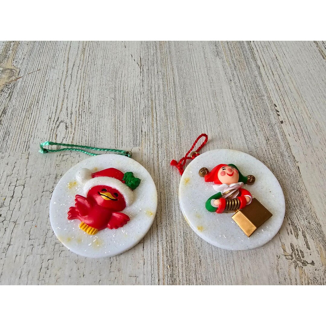 Vintage Hallmark Cardinal Jester Ornament Glitter 1987 Joy Xmas Tree - Etsy