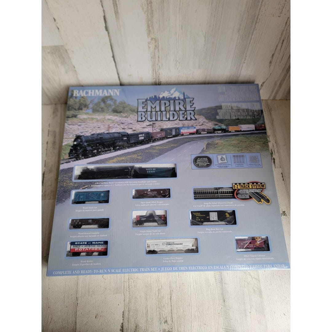 Bachmann NEW Empire Builder EZ Track Train Set N Scale - Etsy