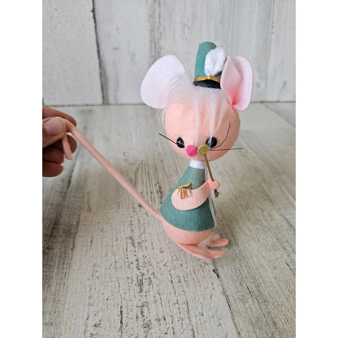 Vintage Felt Cinderella Mouse Suit Decor Flocked Fairy Tail Ballroom - Etsy