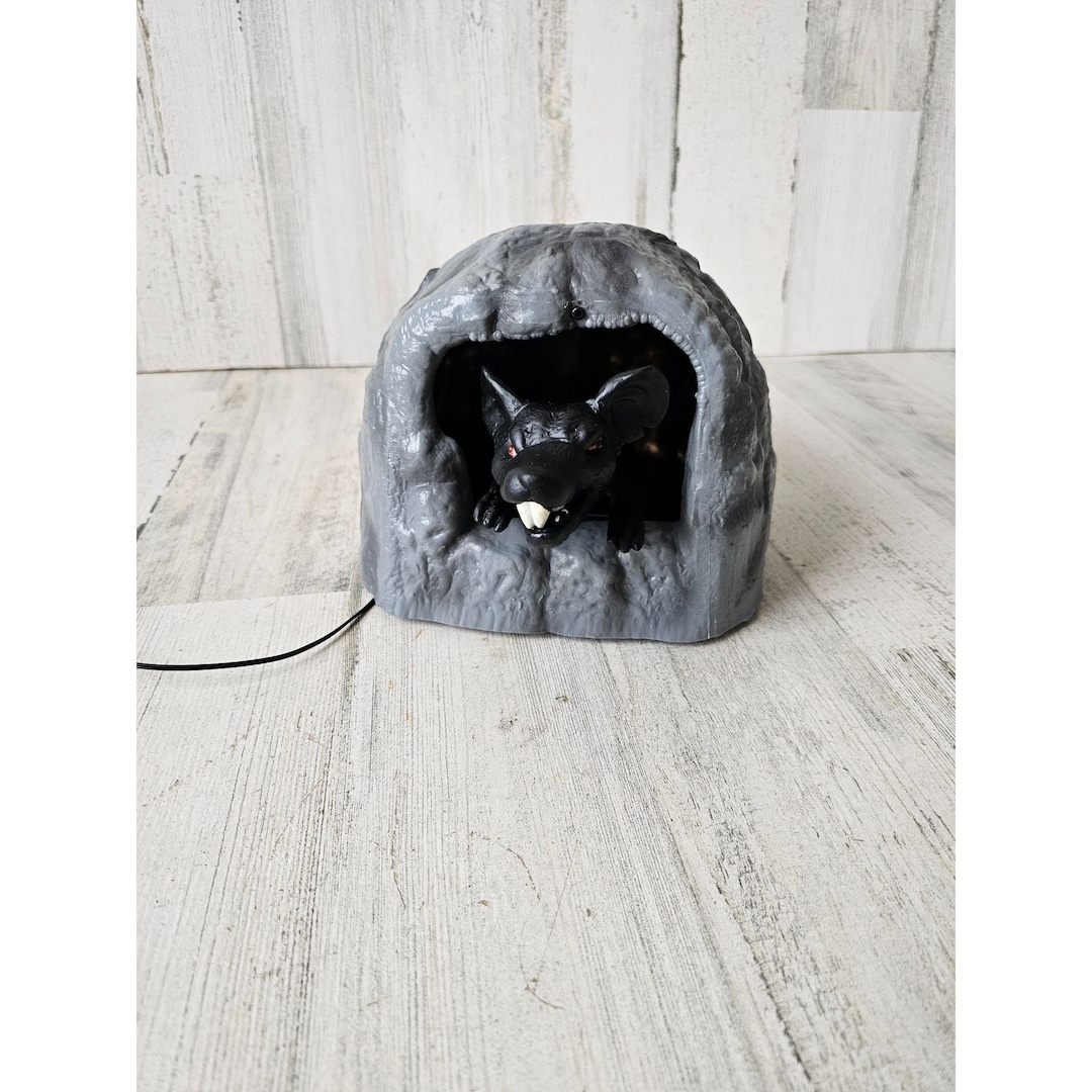 Animated Rat Halloween Prop Light up Sound Vintage Cave Home Decor - Etsy