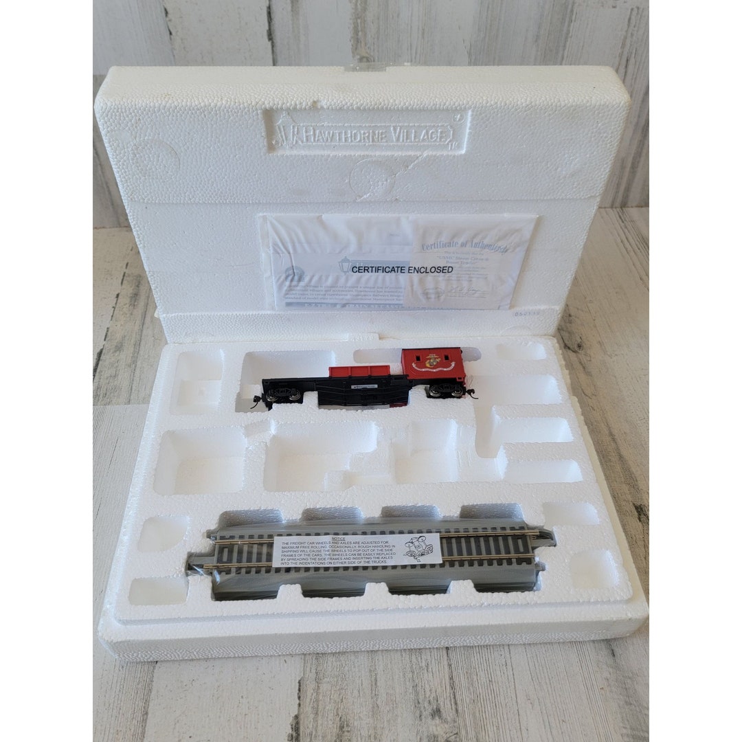 Hawthorne USMC Boom Tender Village Train Xmas Steam Crane - Etsy