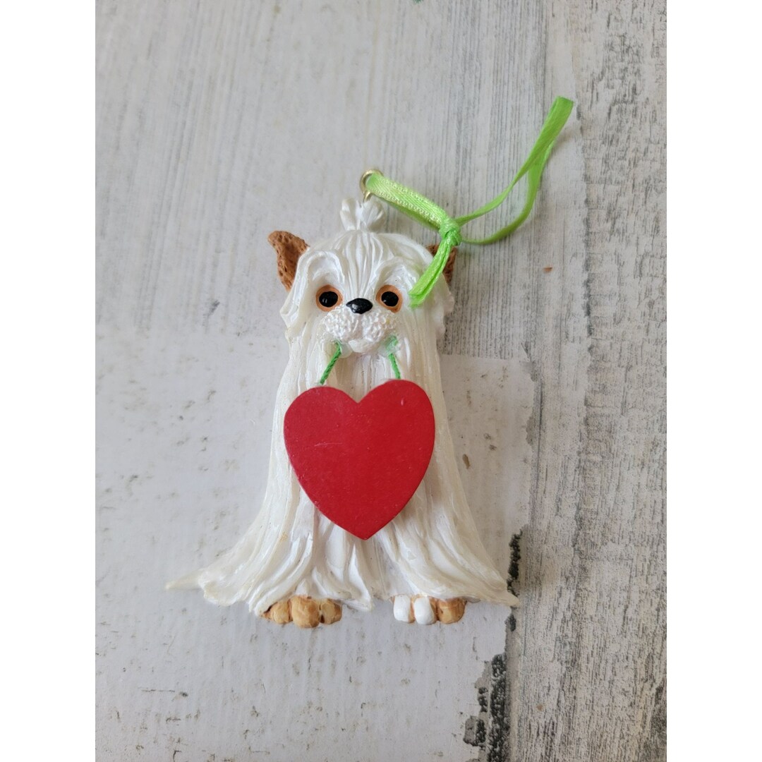 Kurt S Adler White Shih Tzu Dog Pet Ornament Xmas Decor - Etsy