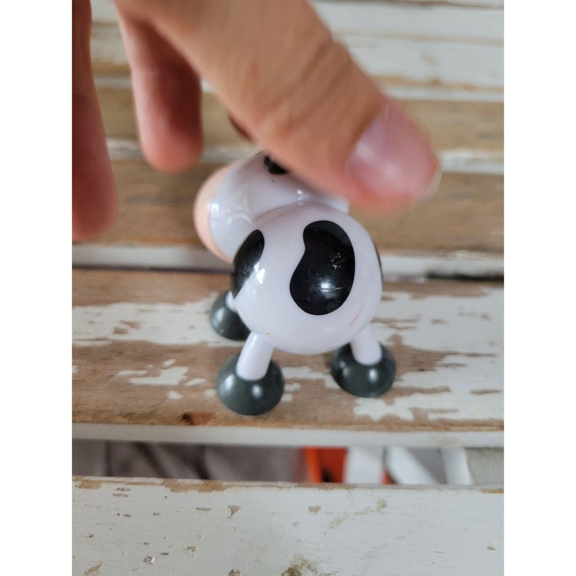 Plastic cow Motion Sound Vintage mini figure toy | Etsy