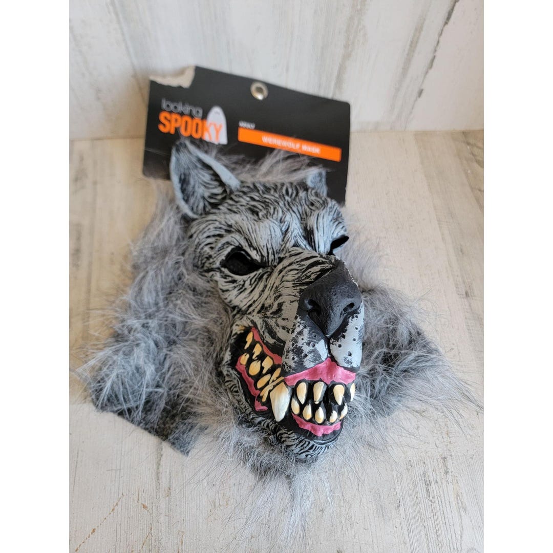 Scary Halloween Werewolf Mask Costume Unique Crop - Etsy