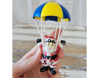 Santa Parachute Ornament - Etsy