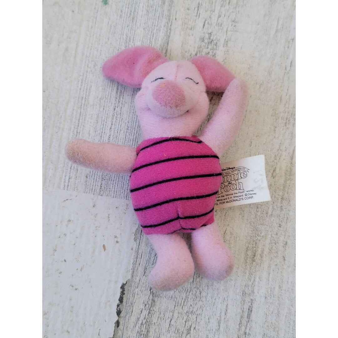 Mcdonald's Piglet Plush Mini Winnie Pooh Toy Figure - Etsy