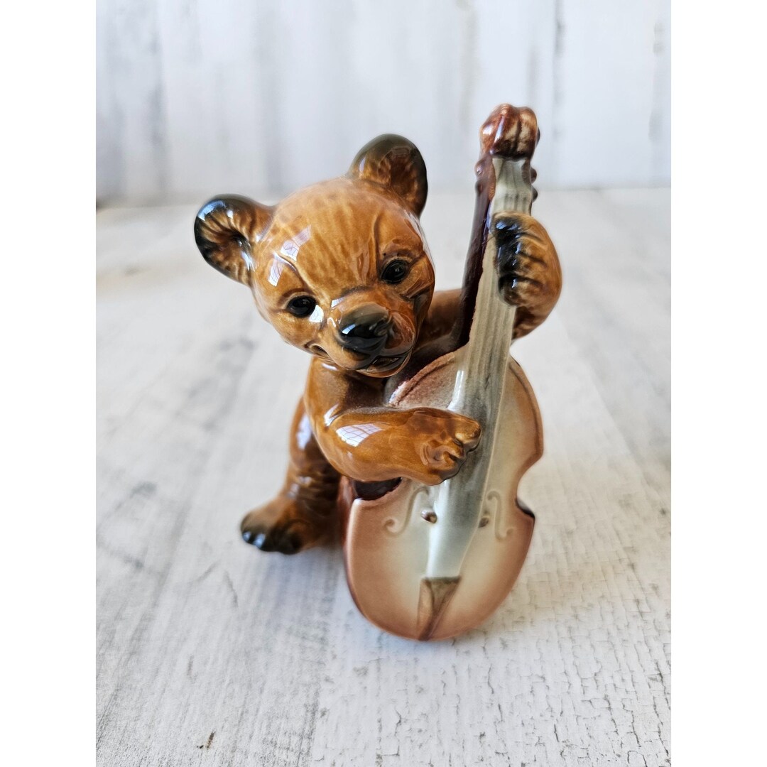 Goebel Bear Cello Guitar 33130 Figurine Statue Musical Band - Etsy
