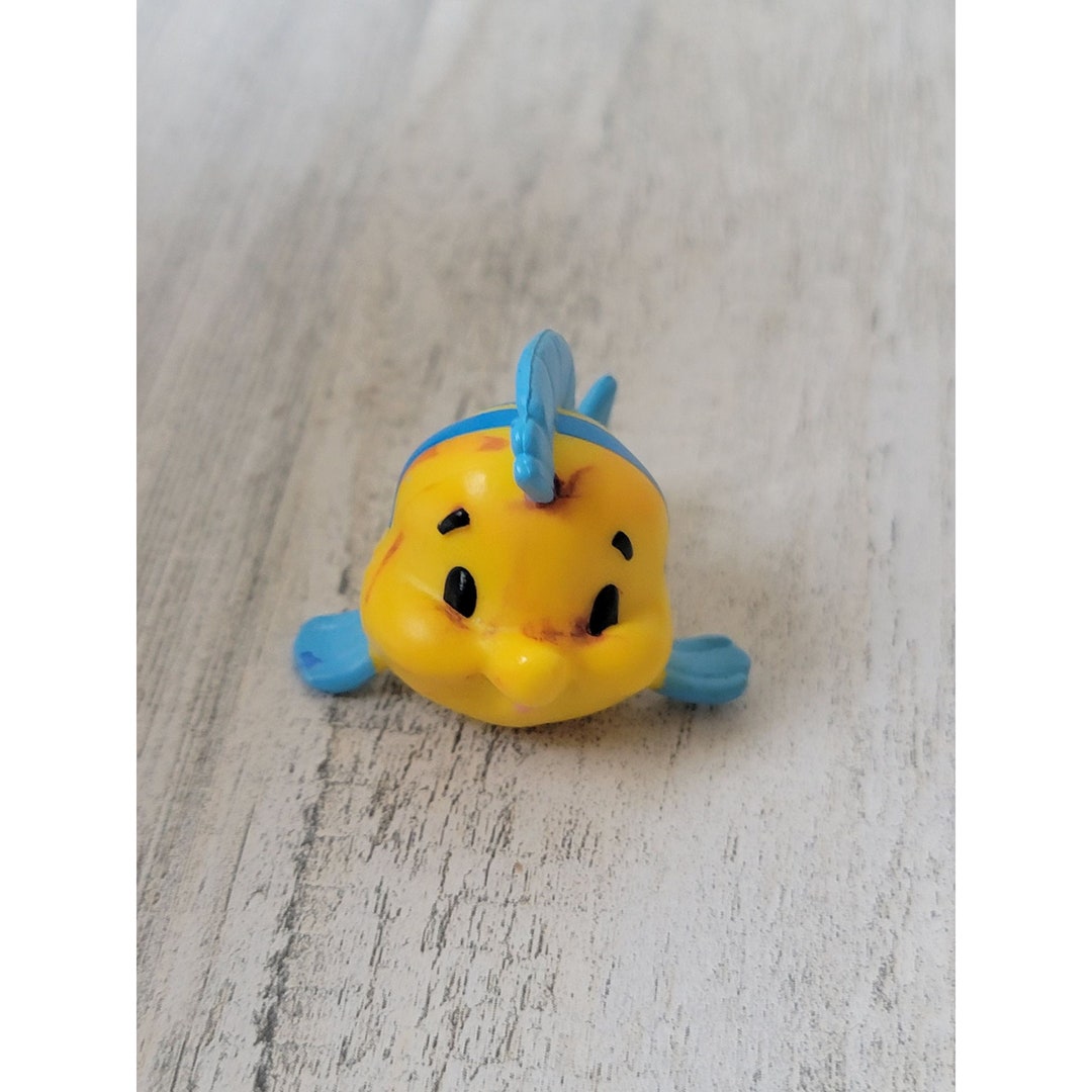 Mini AS IS Flounder Fish Friend Little Mermaid Toy Figures Disney - Etsy