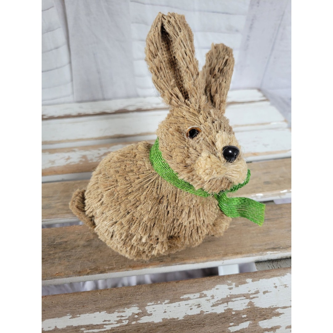 Pier 1 Easter Bunny Sisal Rabbit Home Decor - Etsy