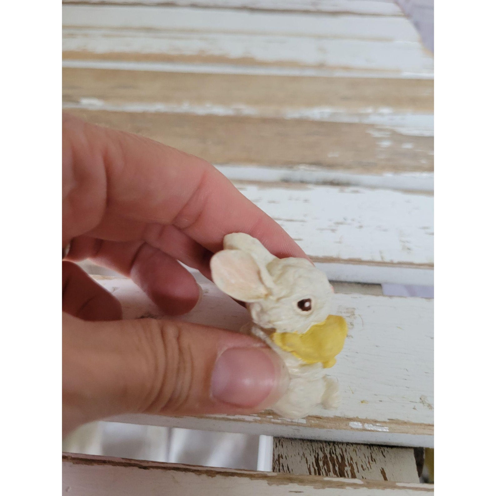 Easter Bunny duck village House people accessory spring rabbit | Etsy