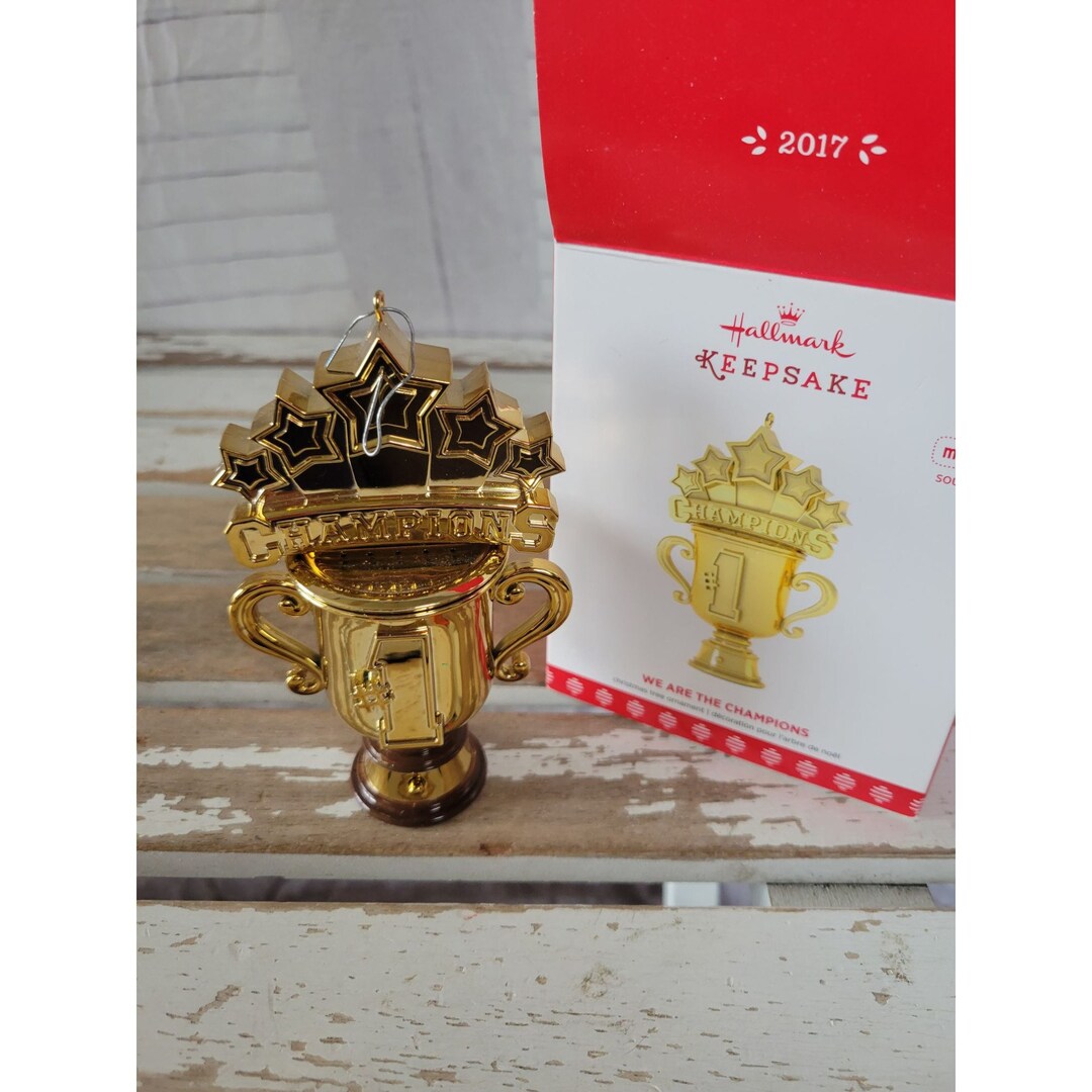 Hallmark We Are the Champions Trophy Ornament Maximus Holiday Tree - Etsy