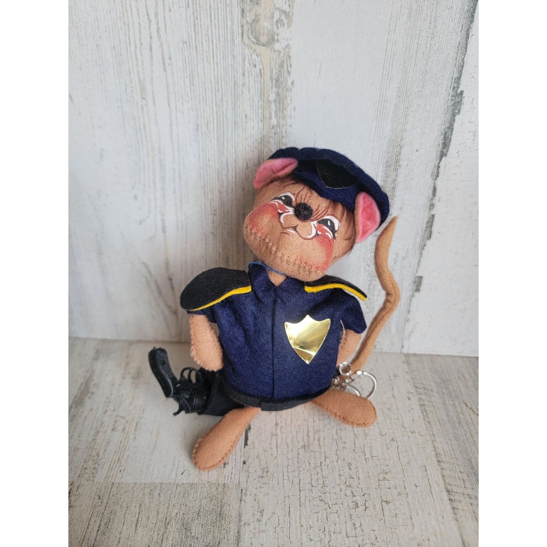 Annalee Mouse Cop Office Police Doll Society Vintage - Etsy