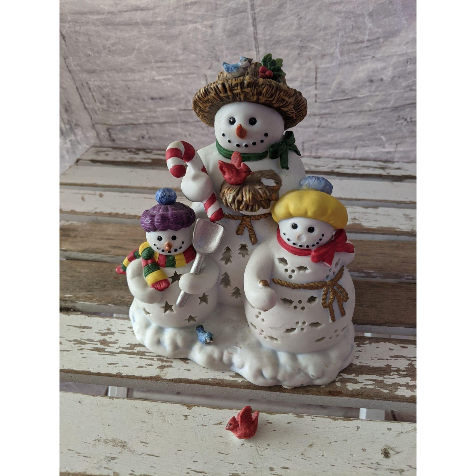 Partylite Snowman as is Candle Tea Light Display - Etsy
