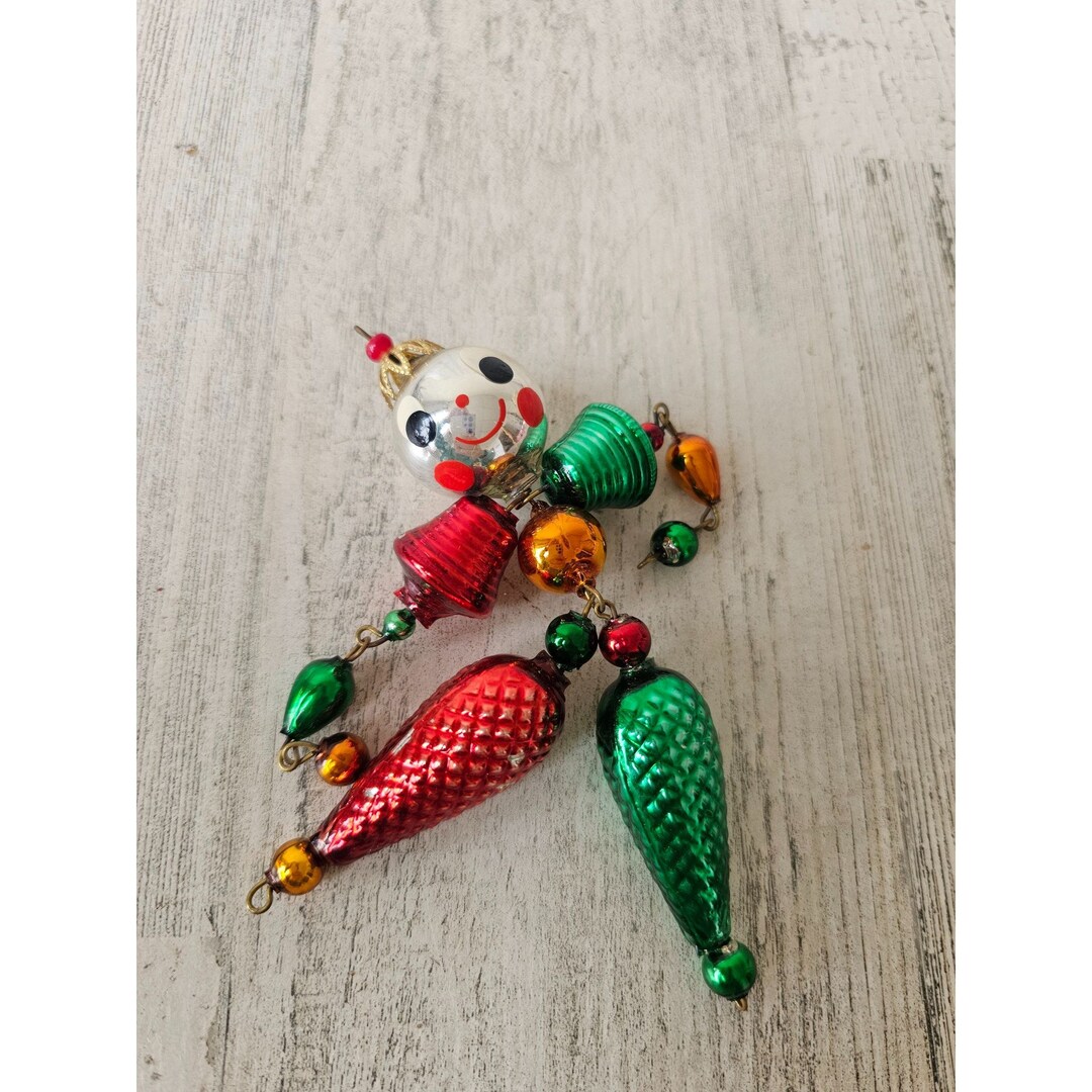 Radko Beaded Clown Wiggle Man Vintage Ornament Jointed Xmas Tree - Etsy