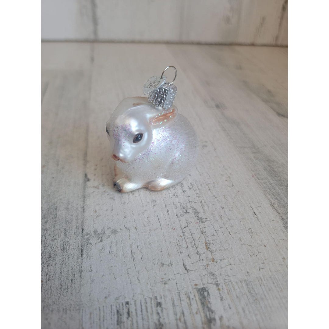 OWC Old World AS IS Bunny Glass Ornament Xmas Easter Spring - Etsy