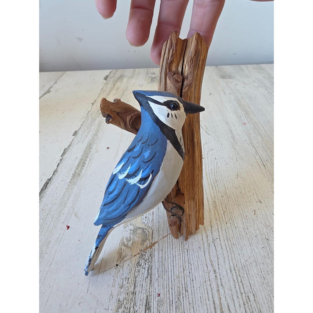 Vintage Sommers Whittle De-de Blue Jay Wooden Bird Decor Hanging Unique ...